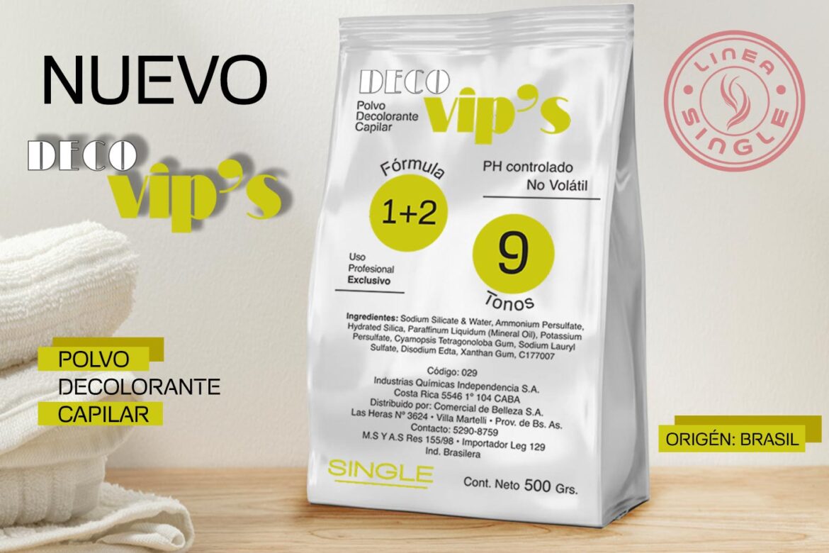 Deco Vip’s, el nuevo polvo decolorante profesional de Línea Single ...